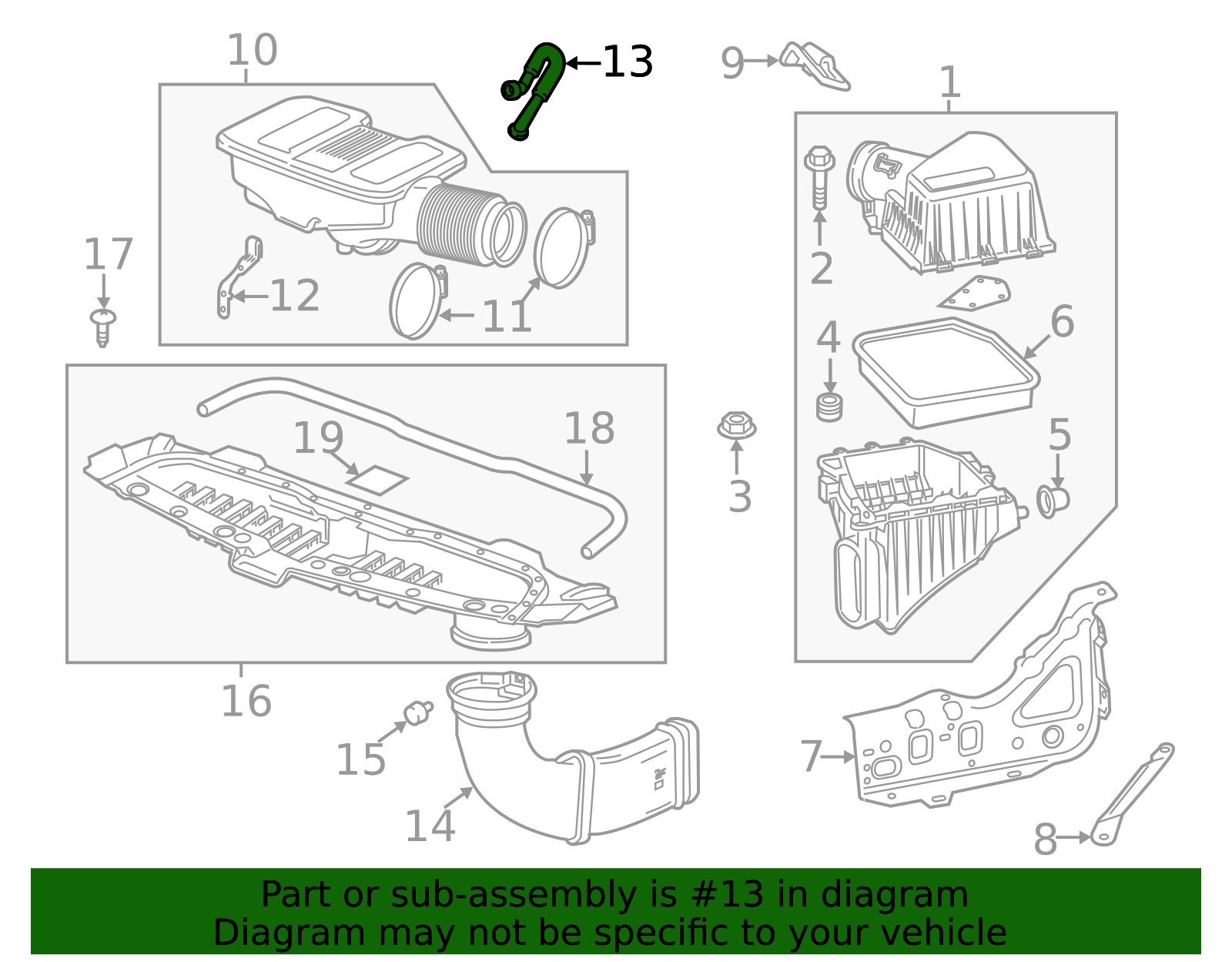 GM Parts | Genuine Passenger Side Positive Crankcase Ventilation (PCV ...