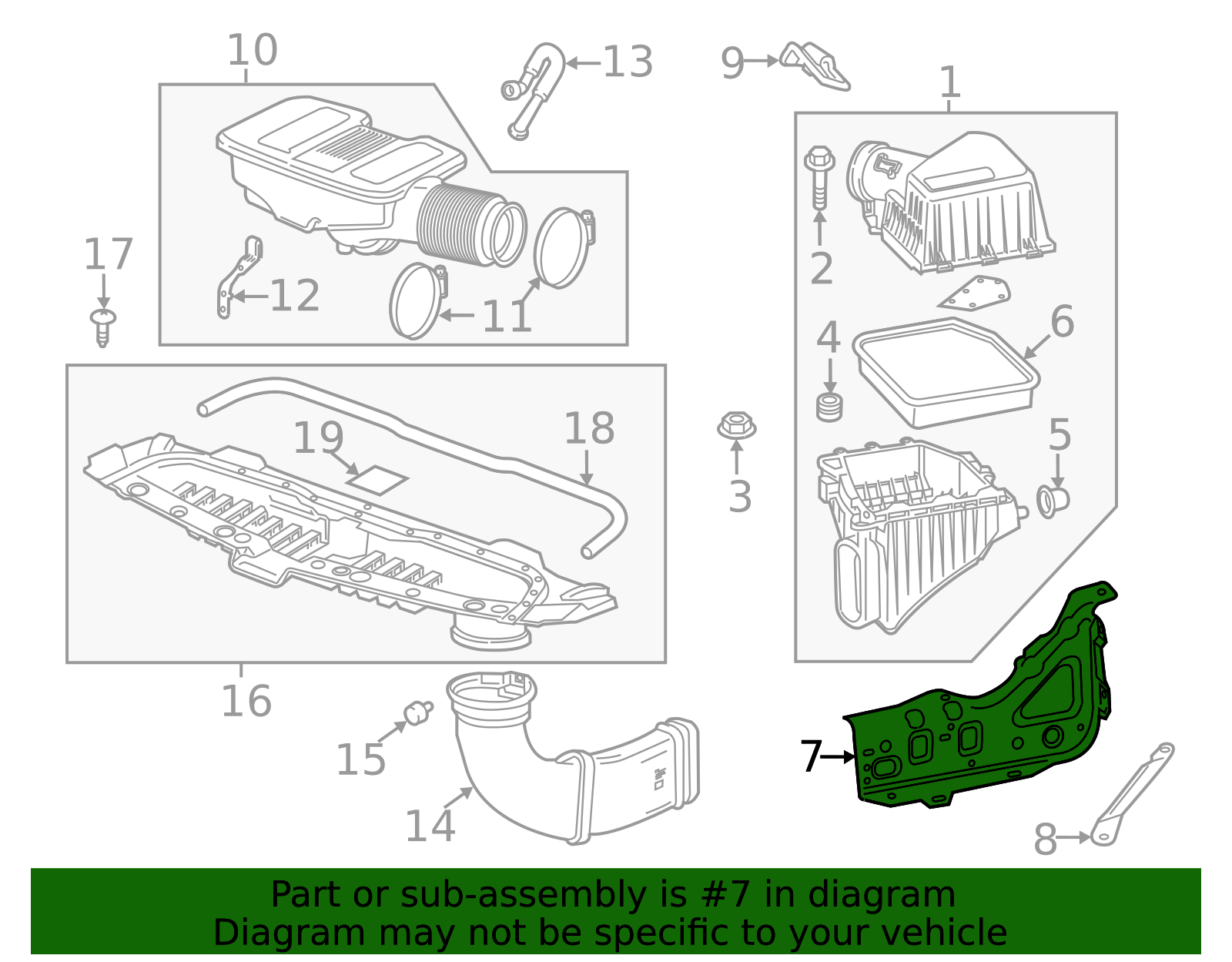 2019-2025 GM Driver Side Wheel Housing Bracket 84407003 | Shop Matick ...