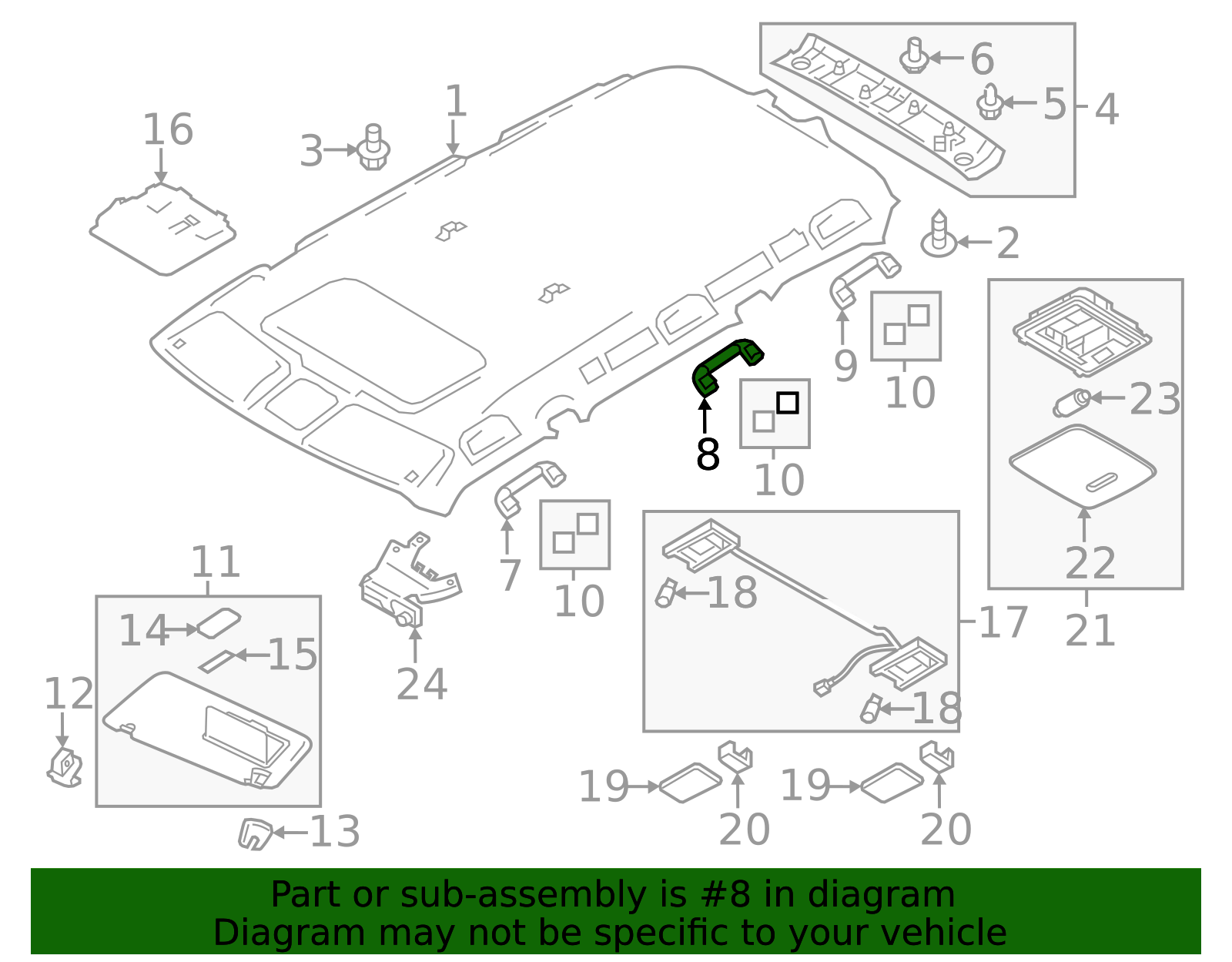 2020-2024 Nissan Armada Assist Strap 73940-5ZT1B | Nissan Parts OEM