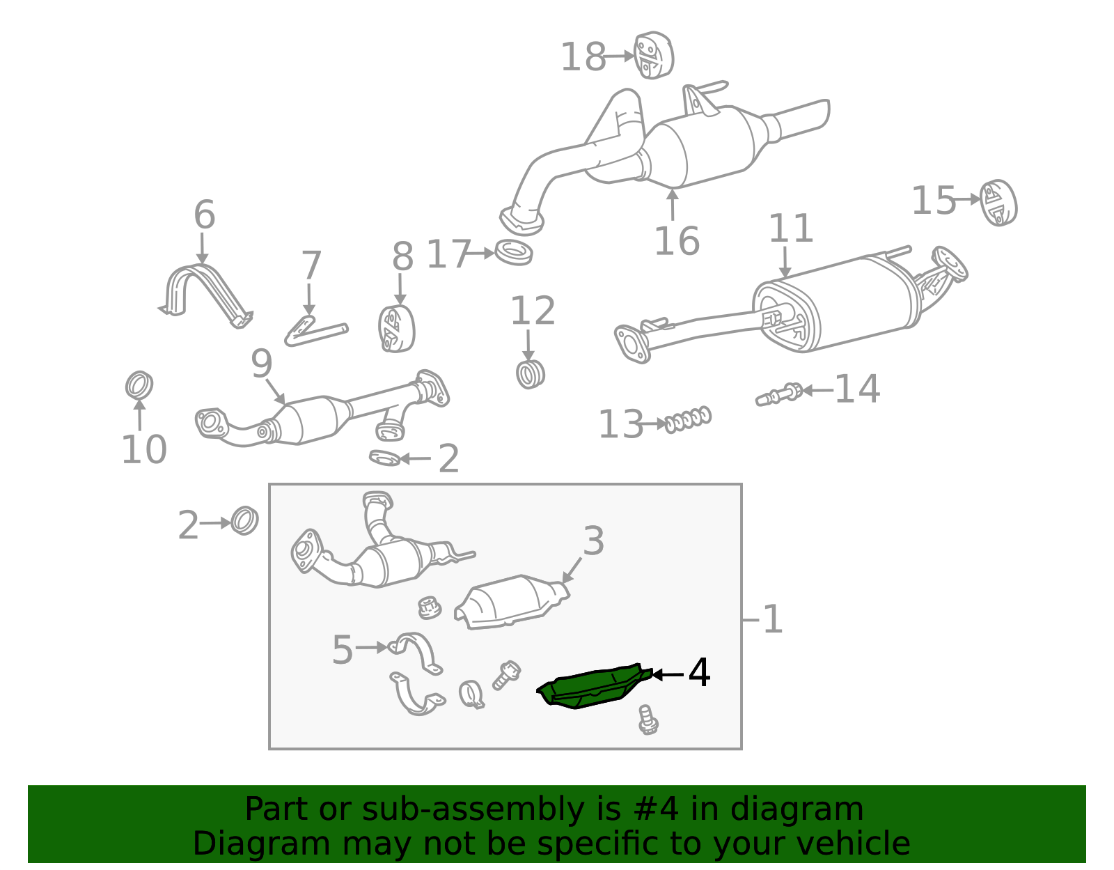 Catalytic Converter Heat Shield 18445-38020 | OEM Parts Online
