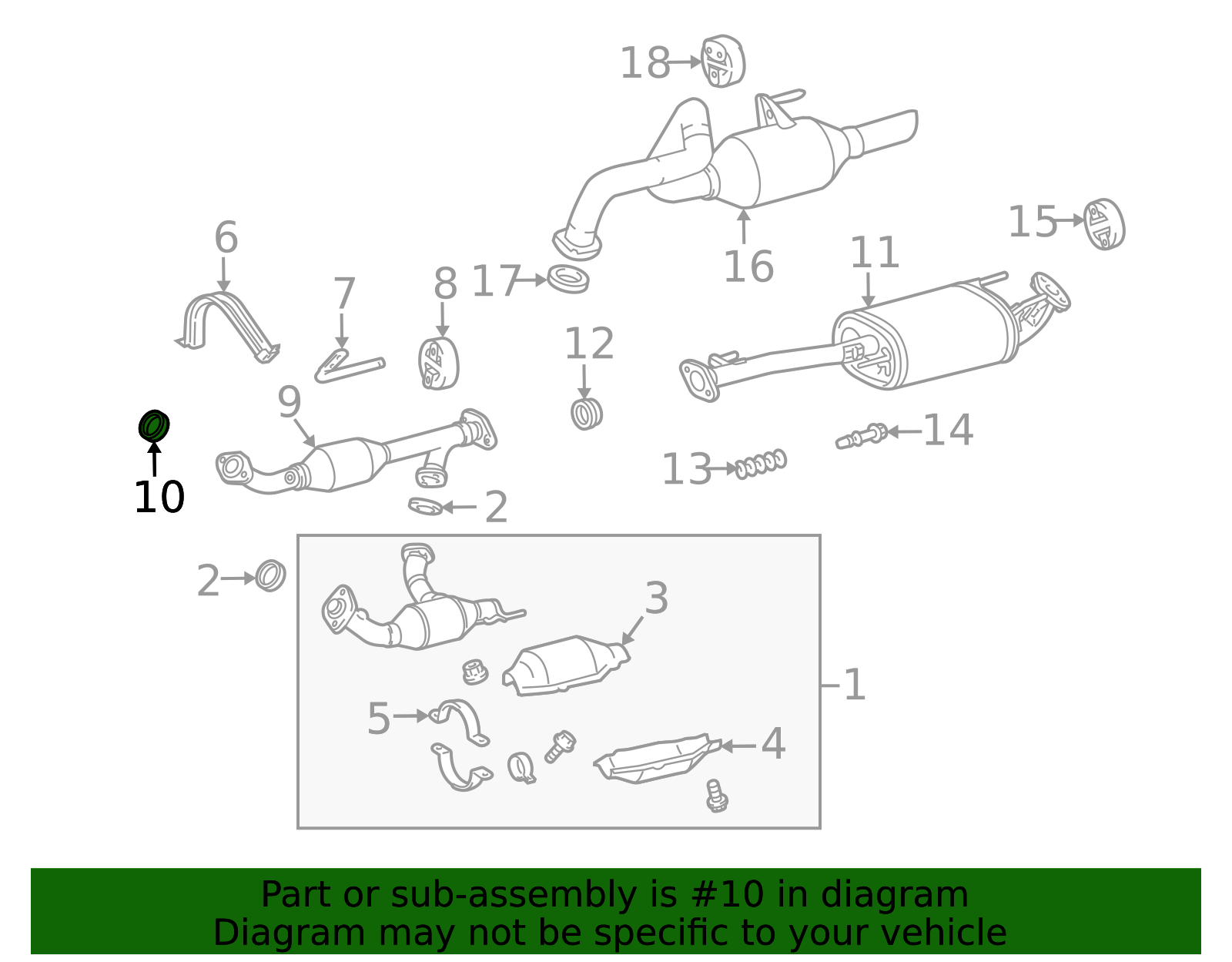 90080-43036 - Exhaust Pipe To Manifold Gasket 1996-2025 Lexus | Lexus ...