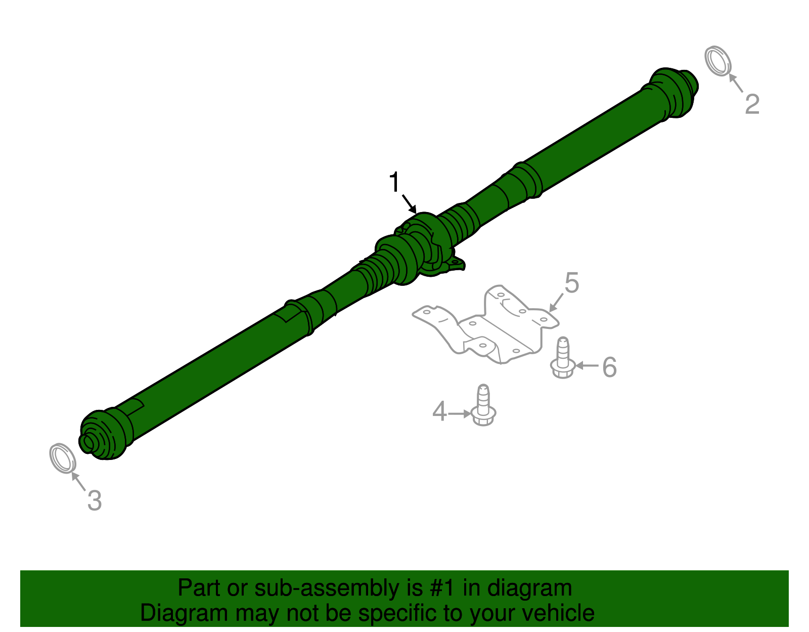 2014-2016 Porsche Cayenne Drive Shaft 958-521-102-E | OEM Parts Online