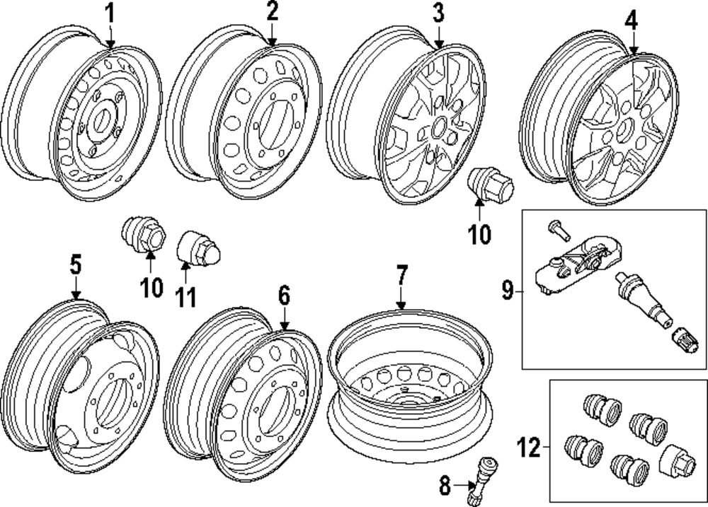 2022-2025 Ford | Wheel, Steel | CK4Z-1007-F | Walls' Ford Parts