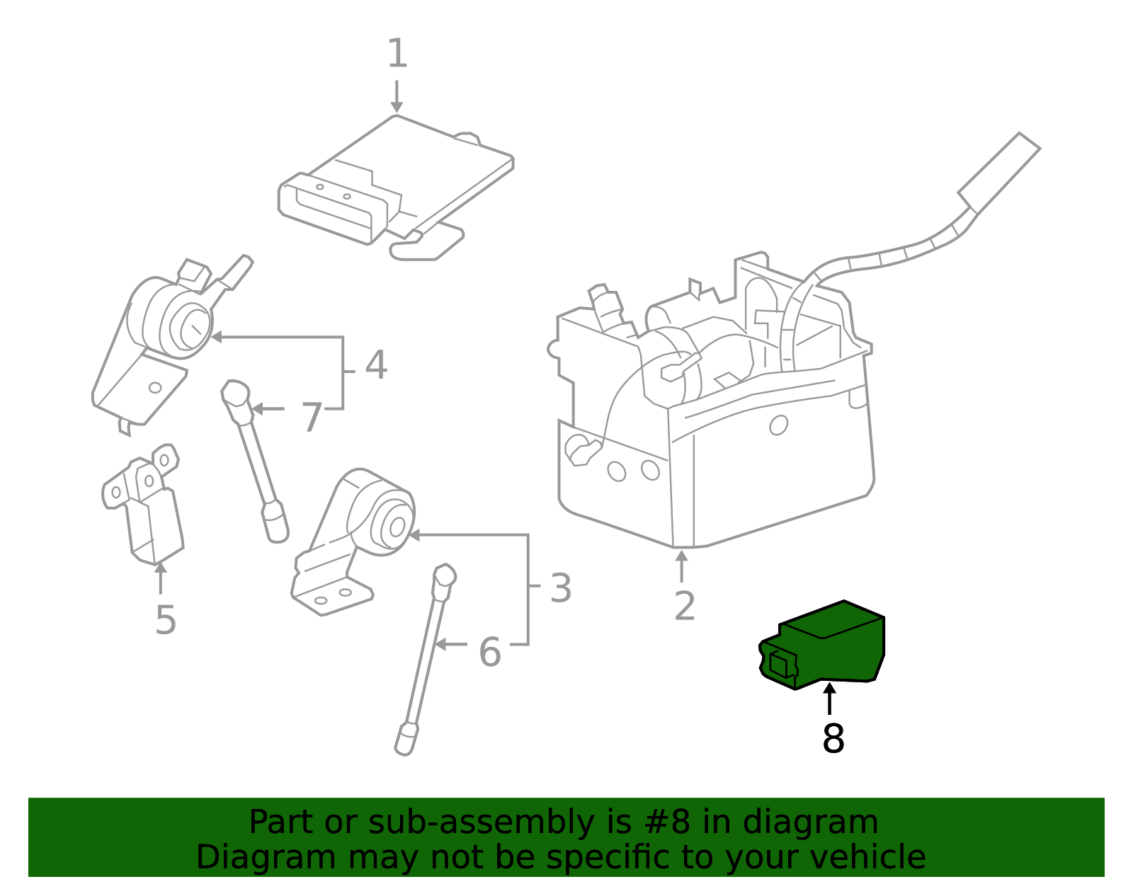 2007-2014 GM Vehicle Yaw Sensor 22743204 GM | GMPartsDirect.com