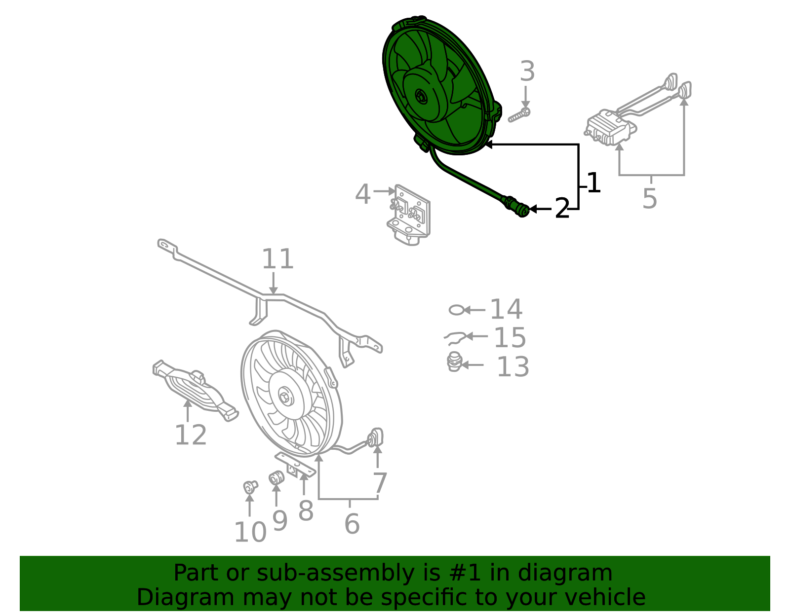 8D0-959-455-R - Fan & Motor 1999-2004 Audi | Audi OEM Parts