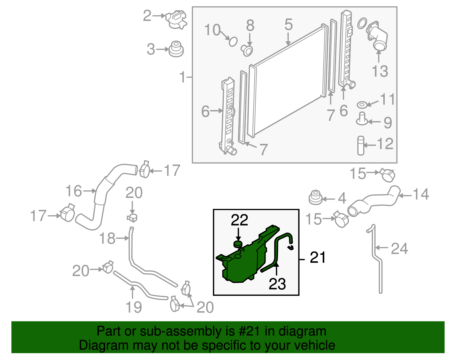 21710-1CB0A - Reservoir Assembly 2009-2017 Infiniti | Infiniti of ...