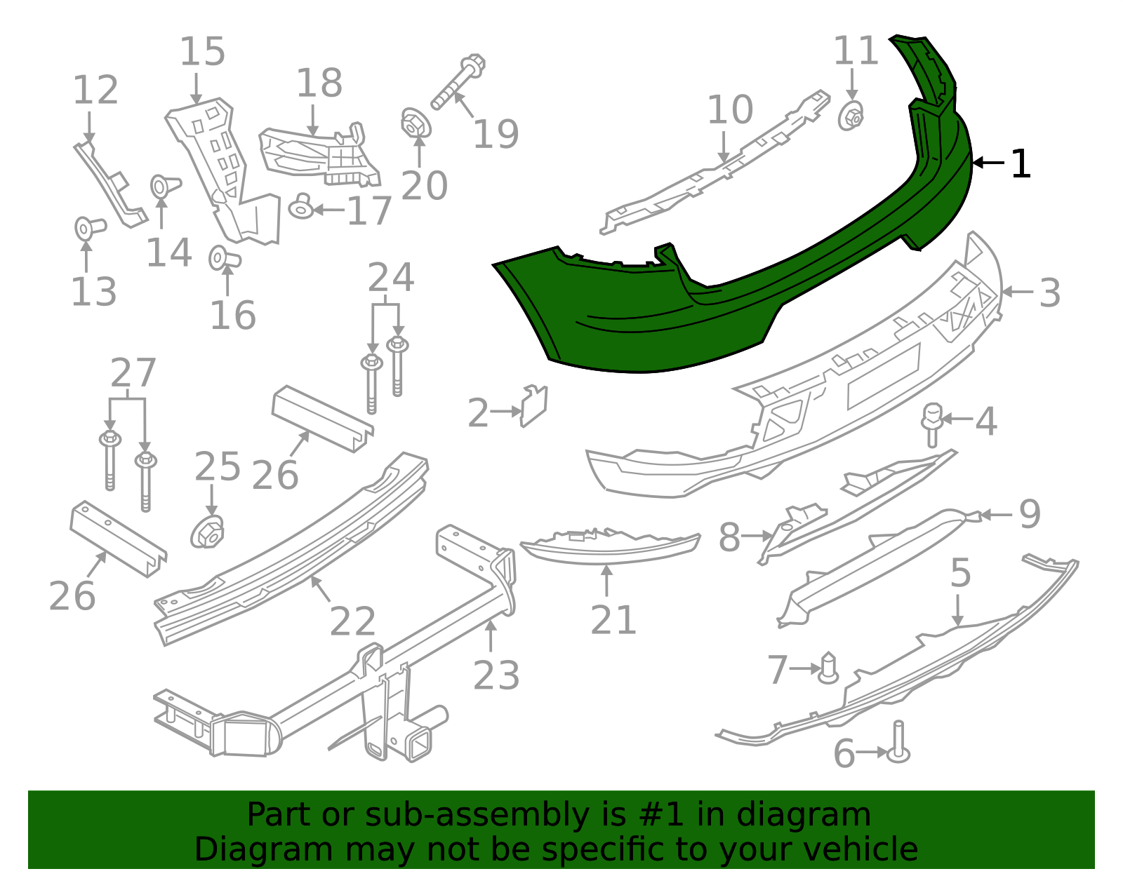 2015-2018 Porsche Macan Bumper Cover 95B-807-417-BA-G2X | OEM Parts Online