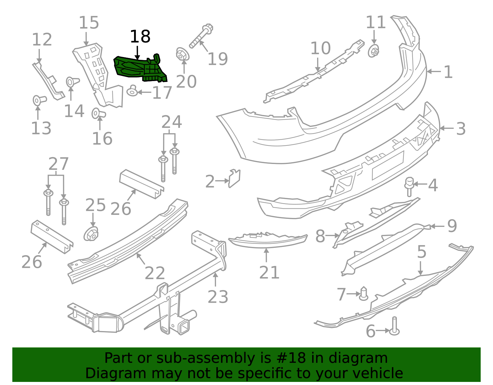 2015-2025 Porsche Macan Inner Bracket 95B-807-571-B | Sunset Porsche Parts