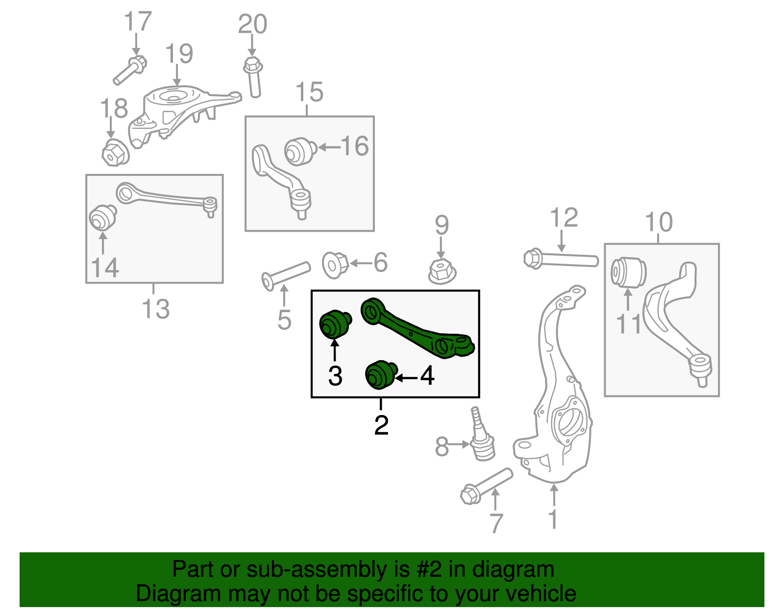 8K0-407-151-D - Lower Control Arm 2009-2012 Audi | Audi OEM Parts Guy