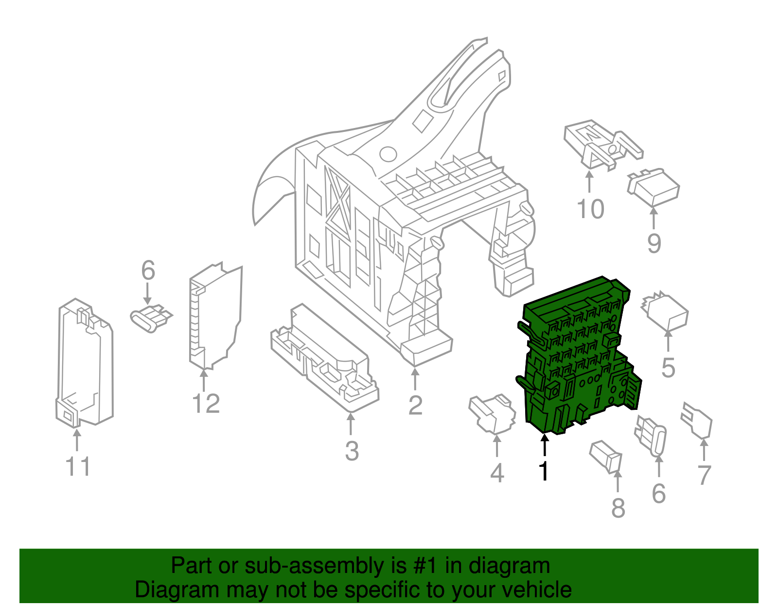 5Q0-937-615-C - Fuse & Relay Box 2015-2025 Audi | Audi OEM Parts Guy