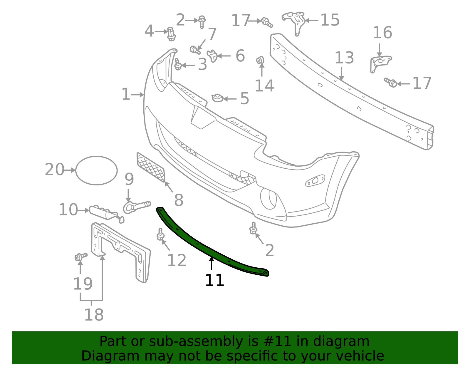 Genuine Official Toyota Front Spoiler part# 76851-17070 for 2001-2005 ...