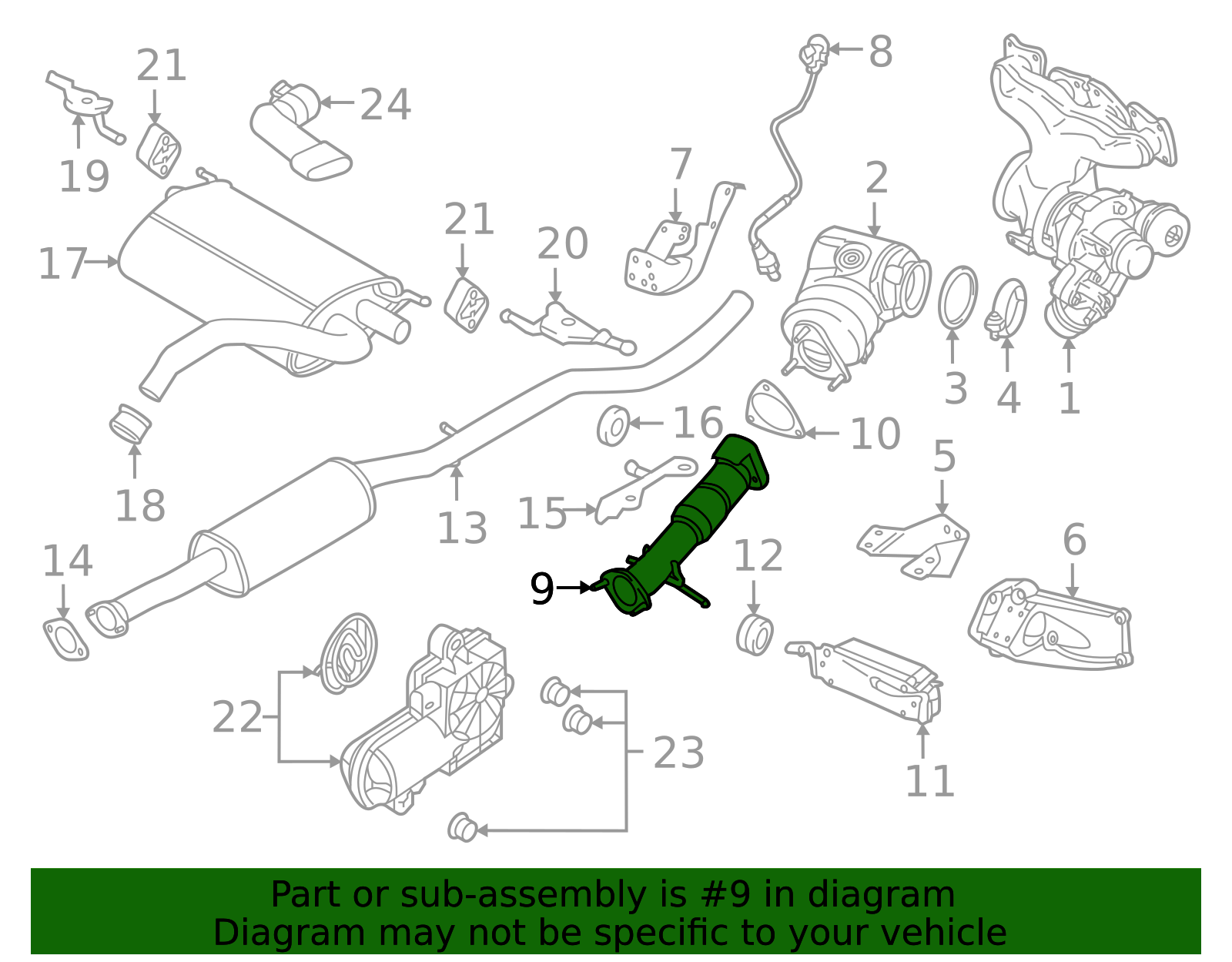 Exhaust Intermediate Pipe 31293869 | Genuine Volvo Replacement Parts