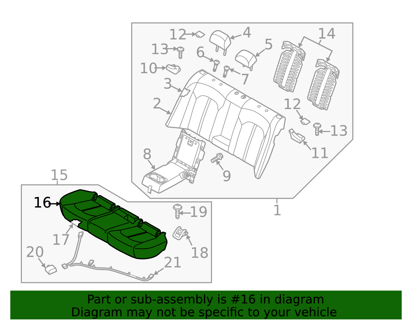 89160-D4120HEC - Cushion Cover 2017-2019 Kia Optima | Kia.Parts Store