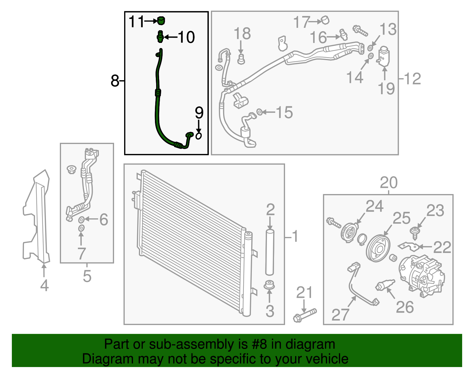 97762-2W801 - 2013-2019 Hyundai - Discharge Hose | Conicelli Hyundai