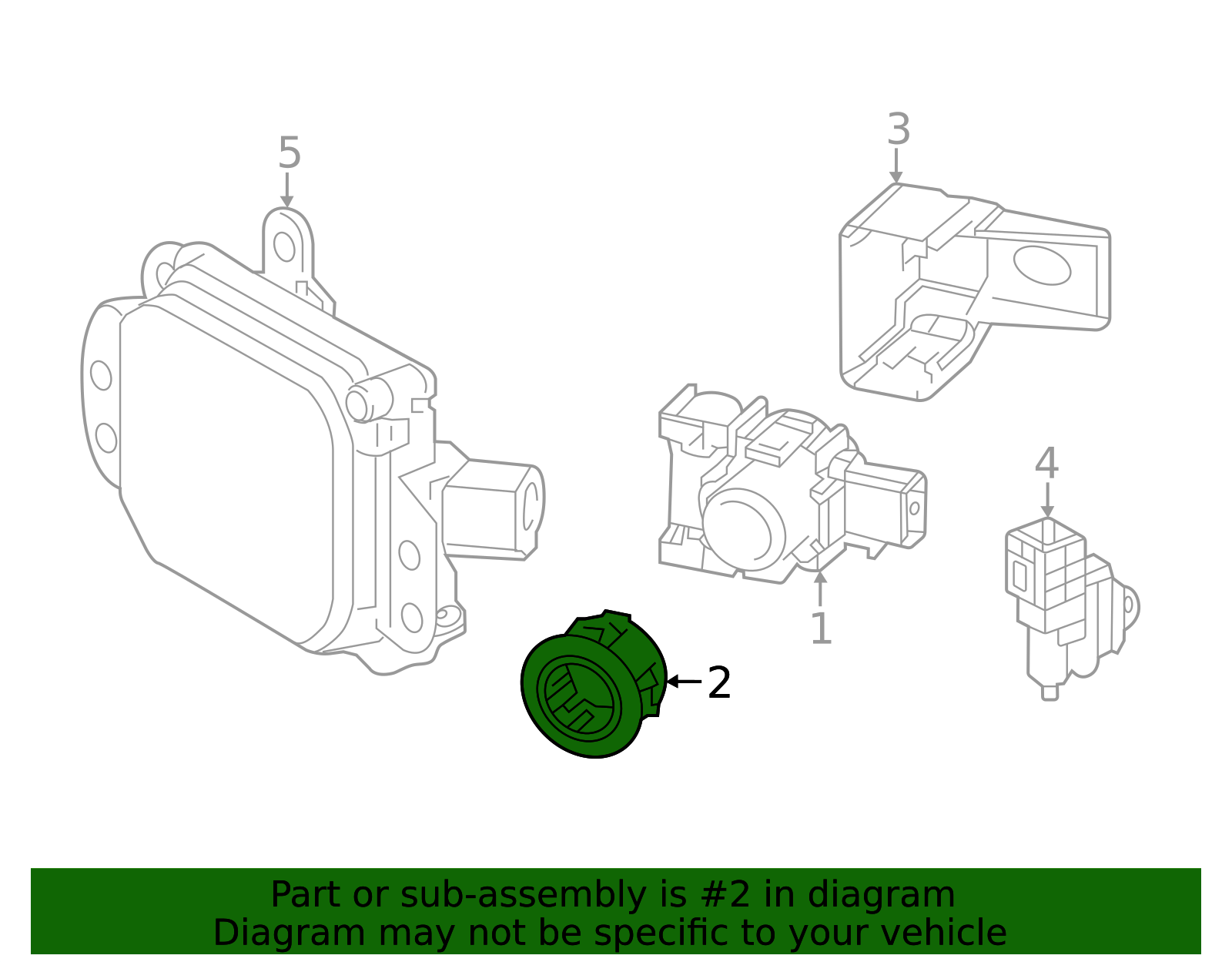 89348-30030-C3 - 2016-2018 Toyota Mirai - Park Sensor Retainer | Nucar ...