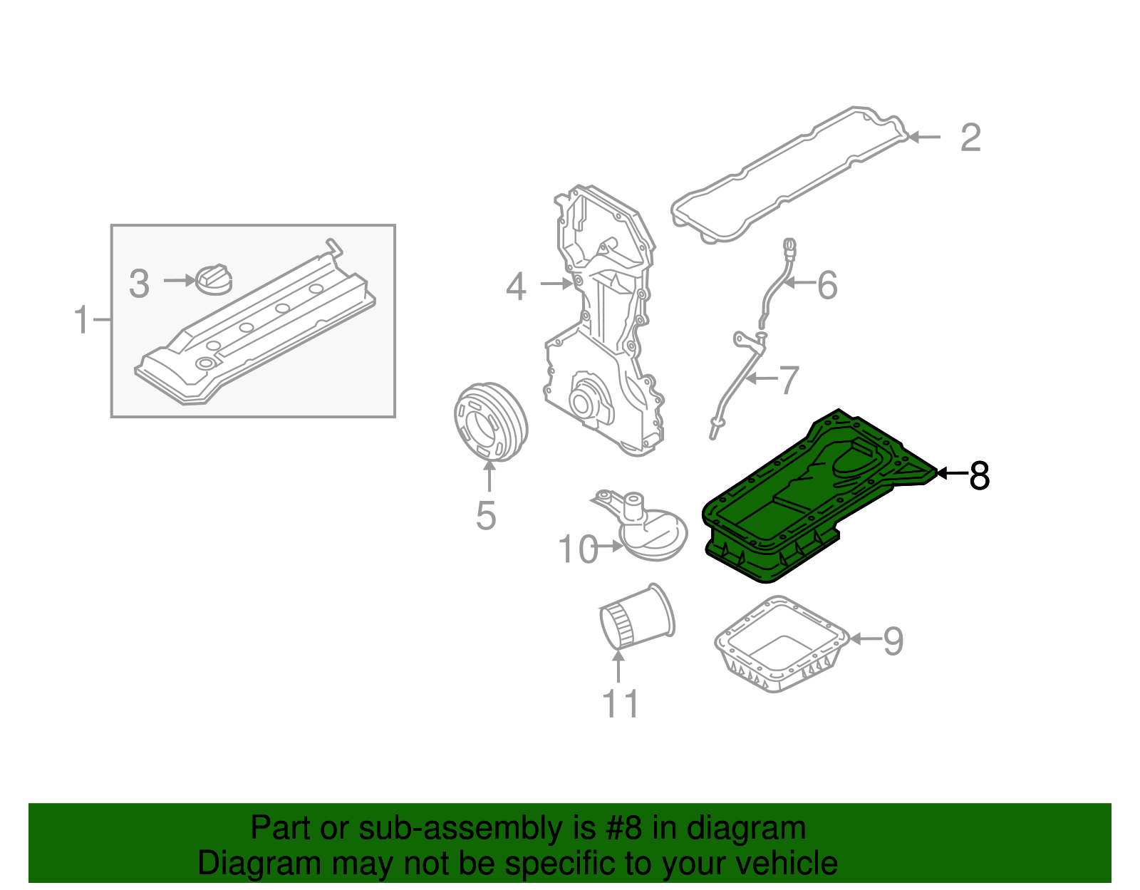 2007-2013 Nissan Altima Oil Pan 11110-JA00A | Kline Nissan