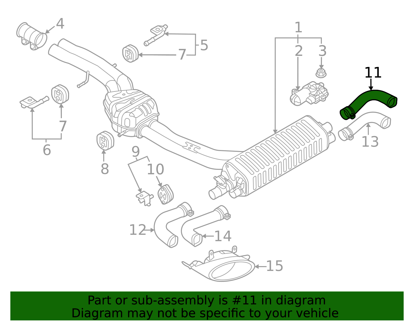 4M8-253-682-C - Tail Pipe 2020-2024 Audi SQ8 | Audi OEM Parts Guy