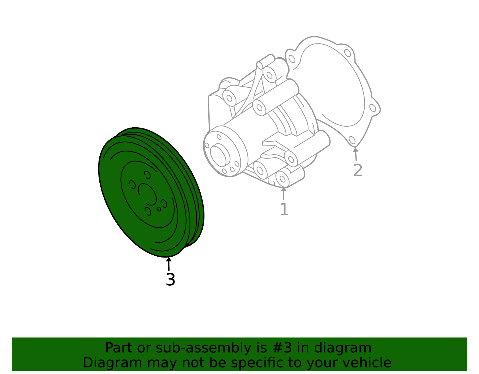 Genuine Engine Water Pump Pulley for 2005-2012 Hyundai | Part# 25221 ...