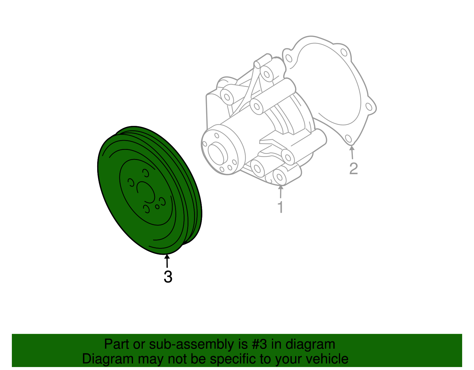 25221-23020 - Engine Water Pump Pulley - 2005-2012 Hyundai | World OEM ...