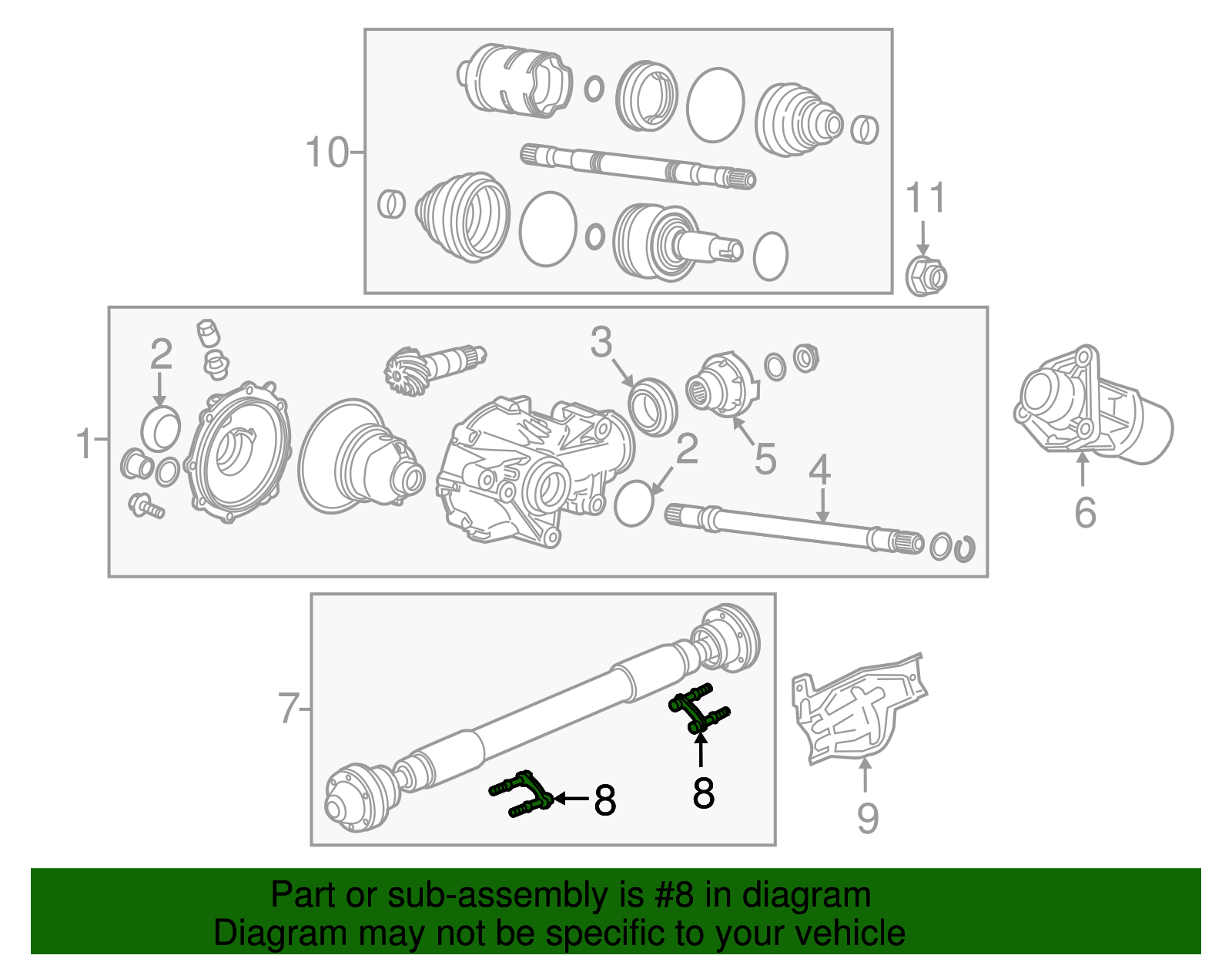 2010-2019 Cadillac Drive Shaft Retainer 20813566 | Capital Chevy Parts