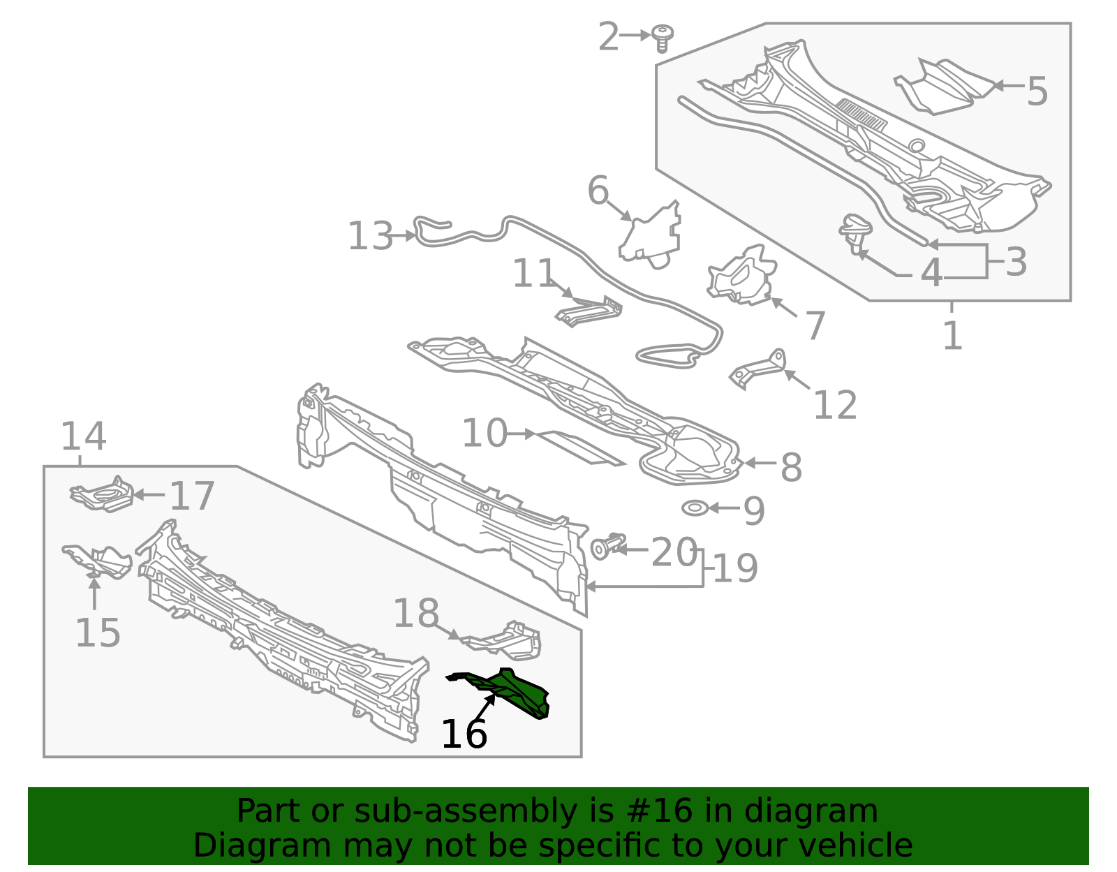 55744-F4010 - High-Quality Cowl Extension for 2018-2022 Toyota C-HR ...