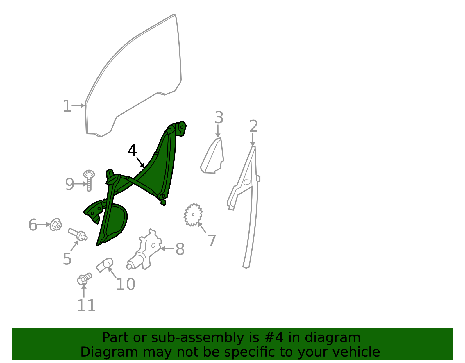 2014-2021 BMW Window Regulator 51-33-7-292-120 | BMW Parts Online Hub
