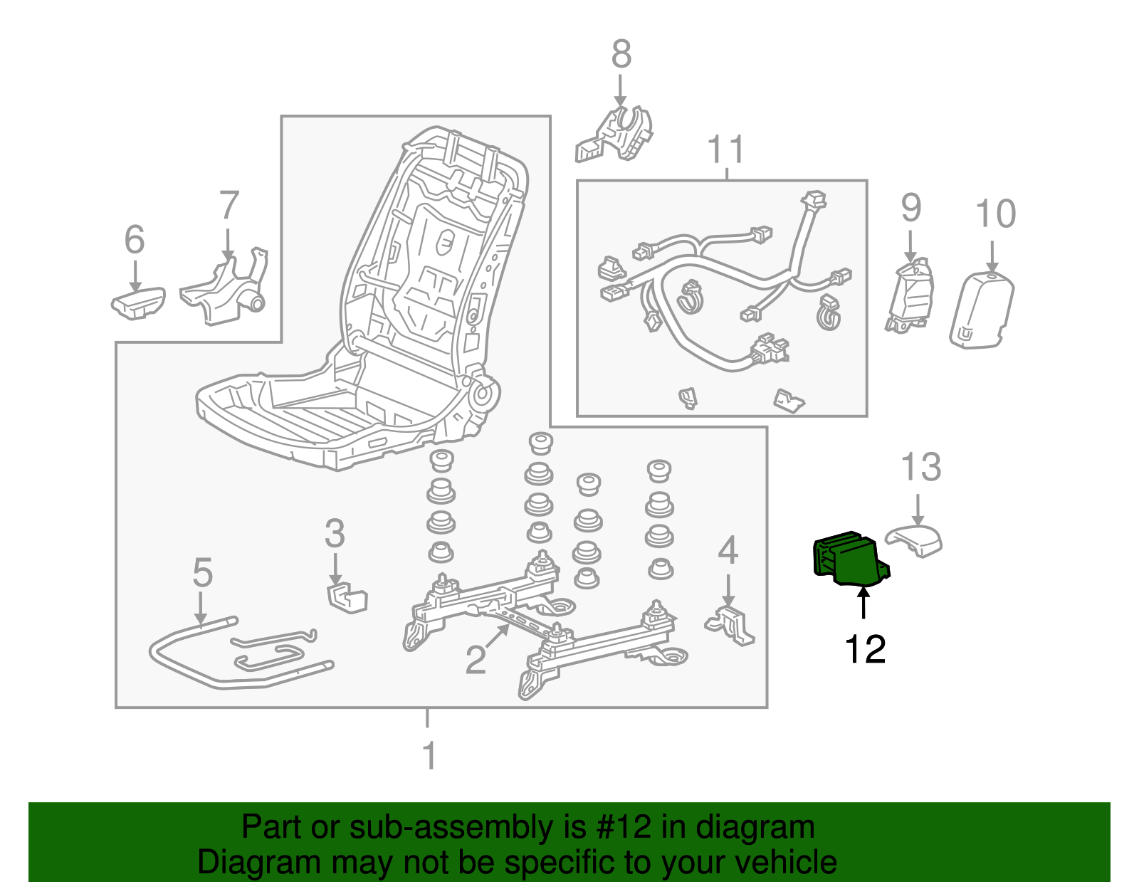 81106-TA0-A01ZB - 2008-2010 Honda Accord - Cover Front Seat Foot ...