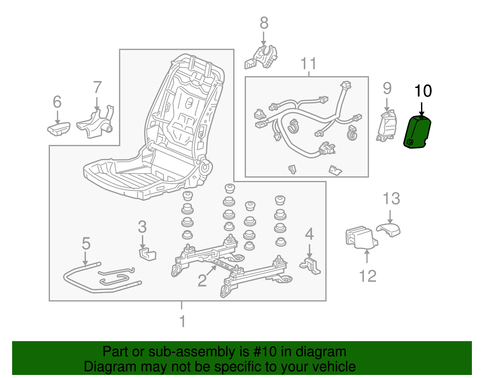 81161-TA0-A01 - 2008-2015 Honda - Cover Front Seat-Back Opds | Honda ...