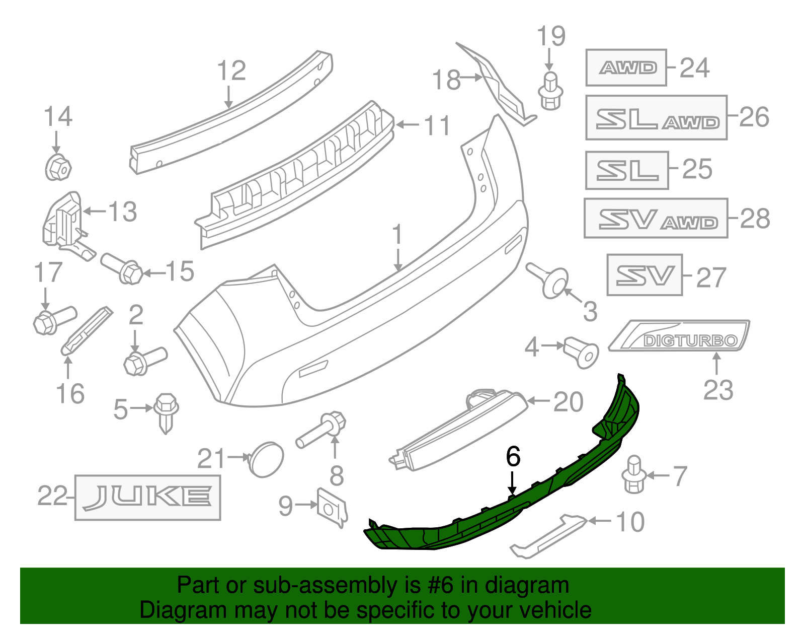 2011-2014 Nissan Juke Valance Panel 850B2-1KA0A | Bill Kay Nissan Parts