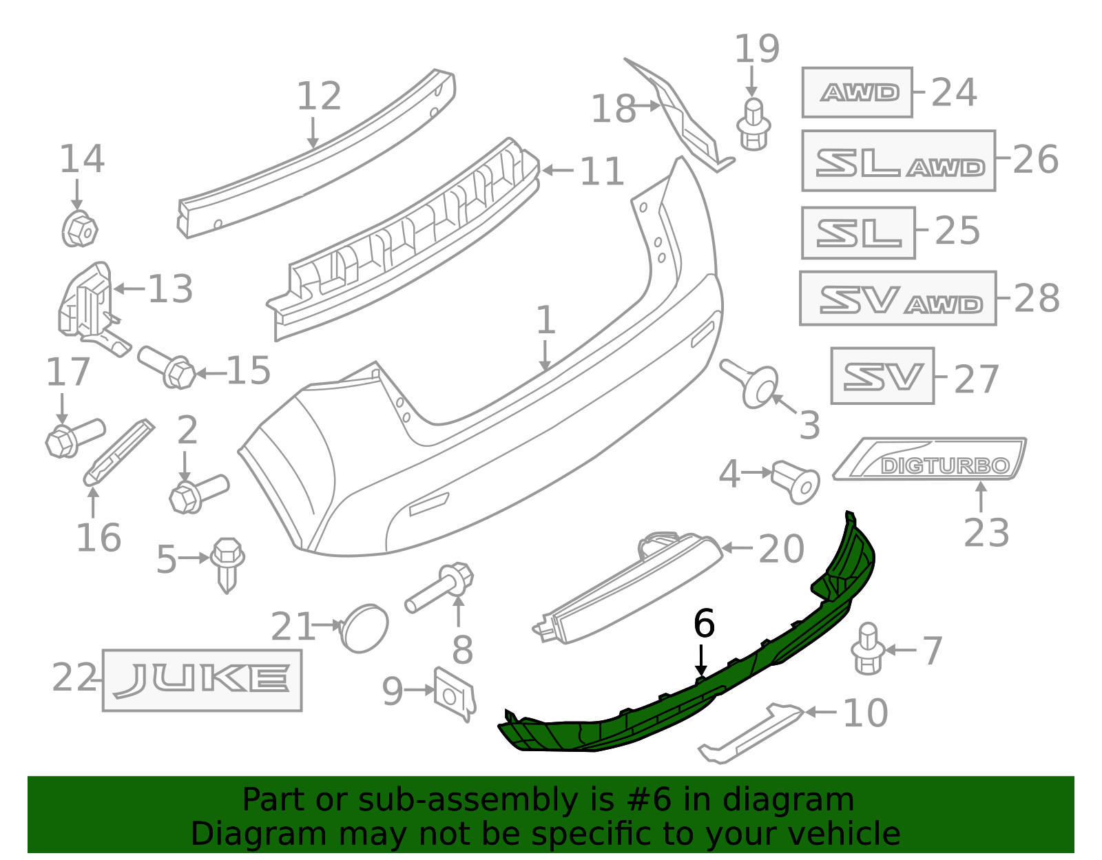 850B2-1KA0A - Valance Panel 2011-2014 Nissan Juke | Official Nissan ...