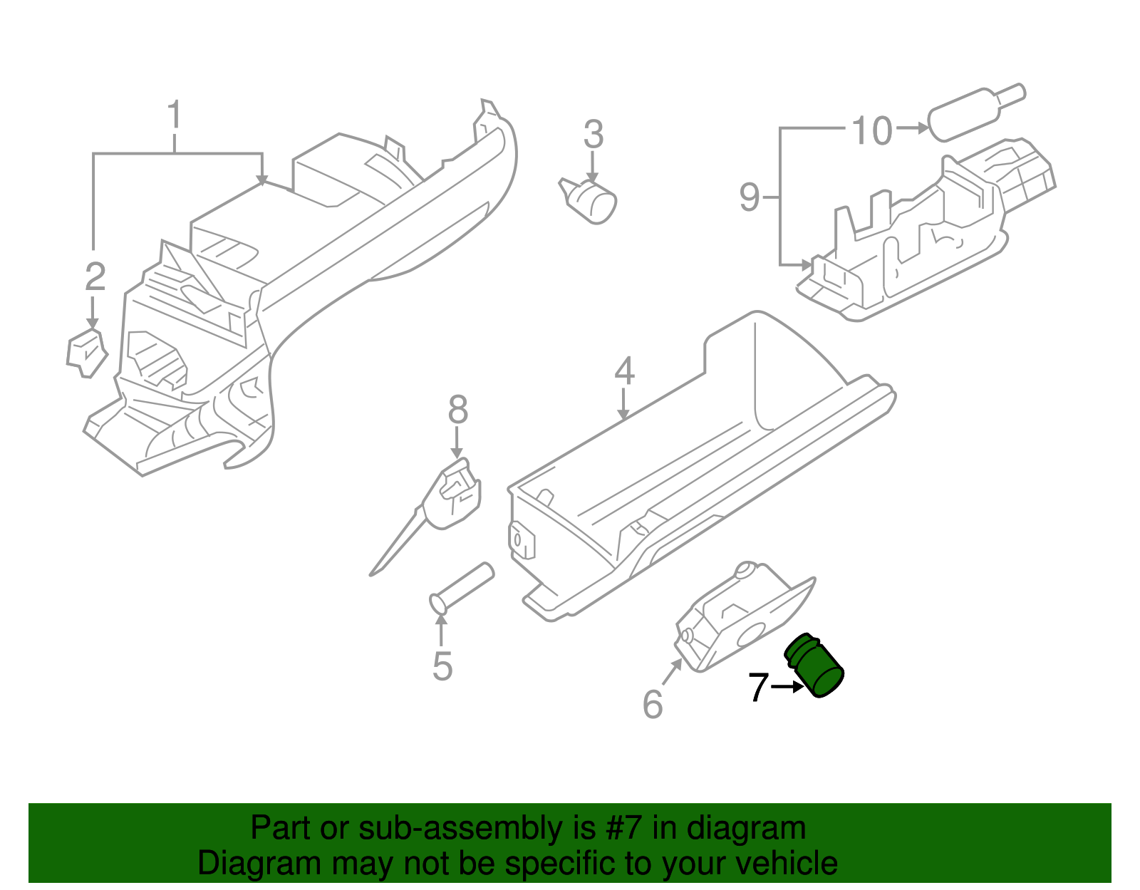 1998-2019 Volkswagen Lock Cylinder 107-857-113-JC | VW Direct Auto Parts