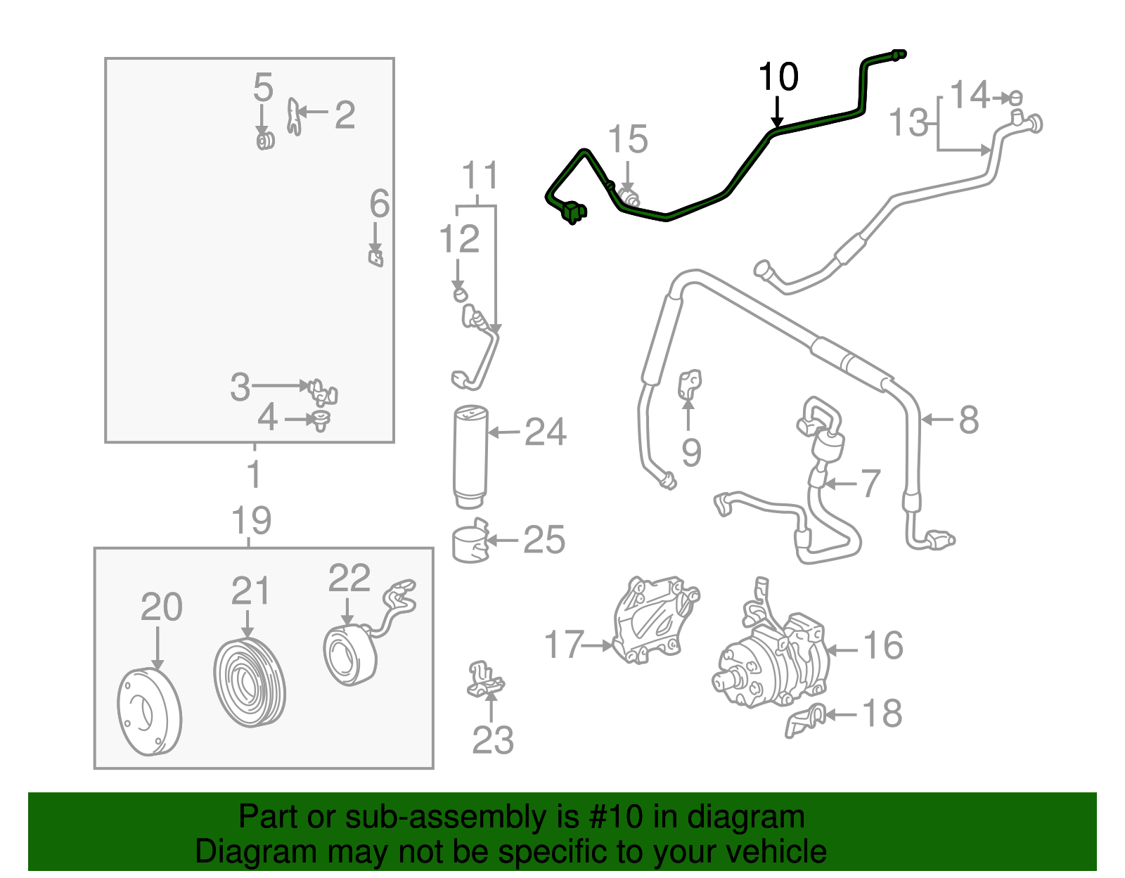 2005-2006 Toyota Tundra Rear AC Hose 88716-0C210 | Toyota Parts Center