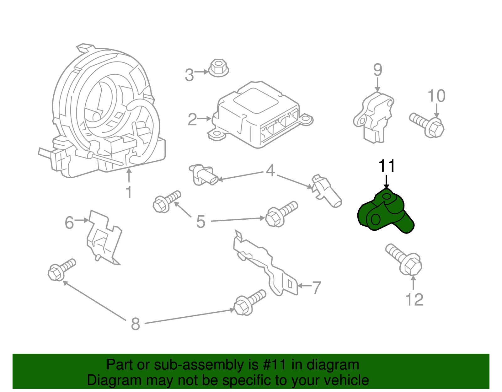 2016-2023 Mazda Side Sensor D09H-57-KC0 | RealMazdaParts.com