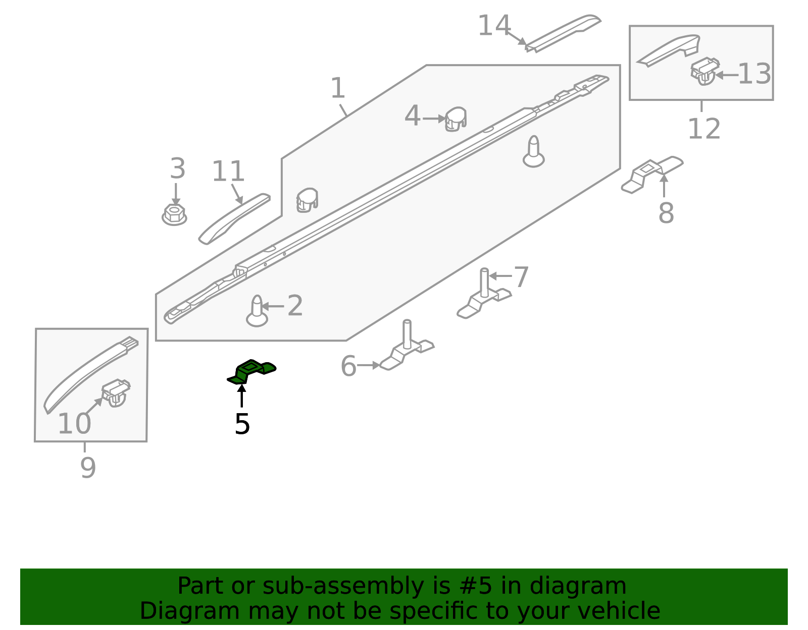 67320-2K000 - Roof Rack Front Bracket 2014-2019 Kia | Kia.Parts Store