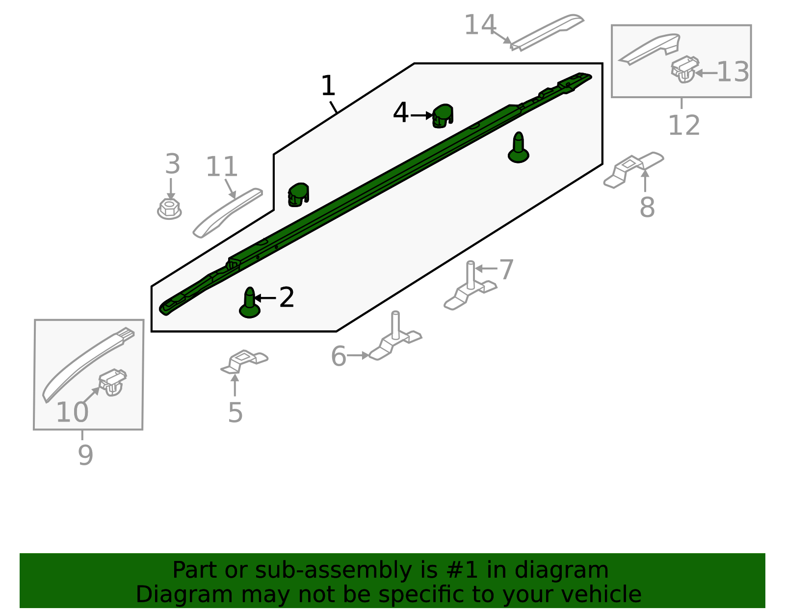 87280-B2000 - Roof Rack 2014-2019 Kia | Kia.Parts Store