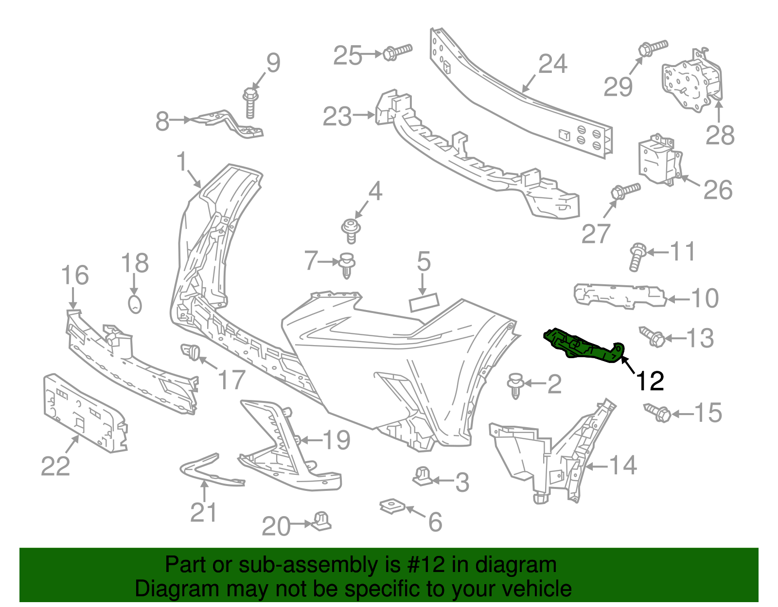 2015-2021 Lexus Side Retainer 52536-78010 | OEM Parts Online