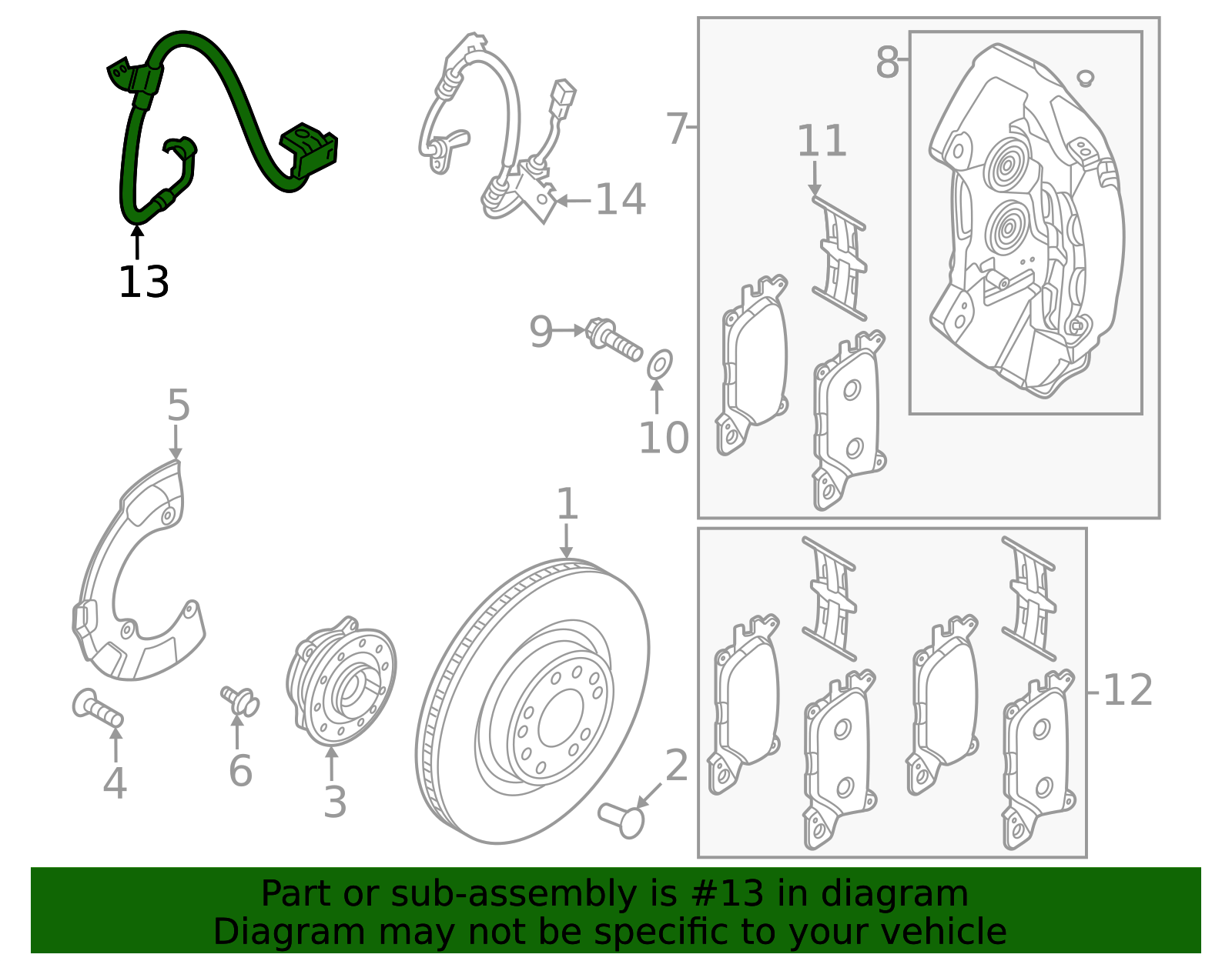 Hyundai - 58731-JI000 - Brake Hose - 2023-2025 Genesis Electrified G80 ...