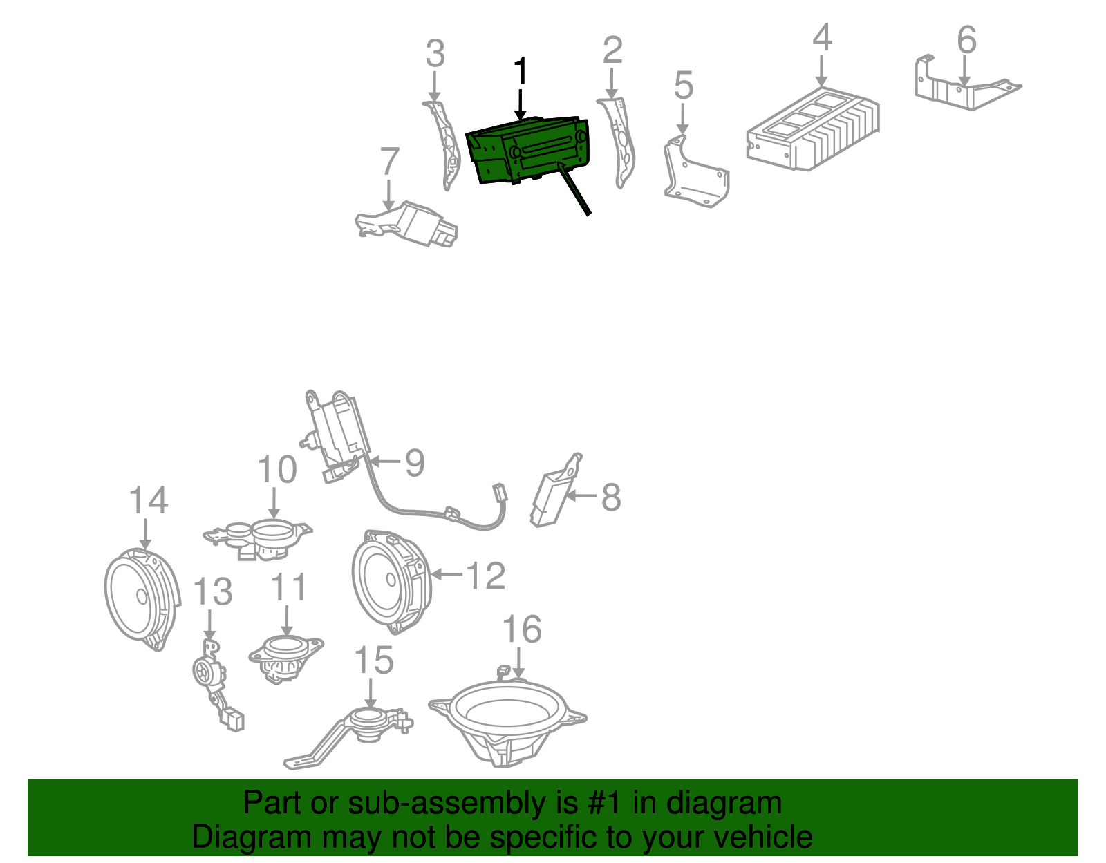 86120-30A70-E0 - High-Quality Radio Control Unit for 2007 Lexus ...