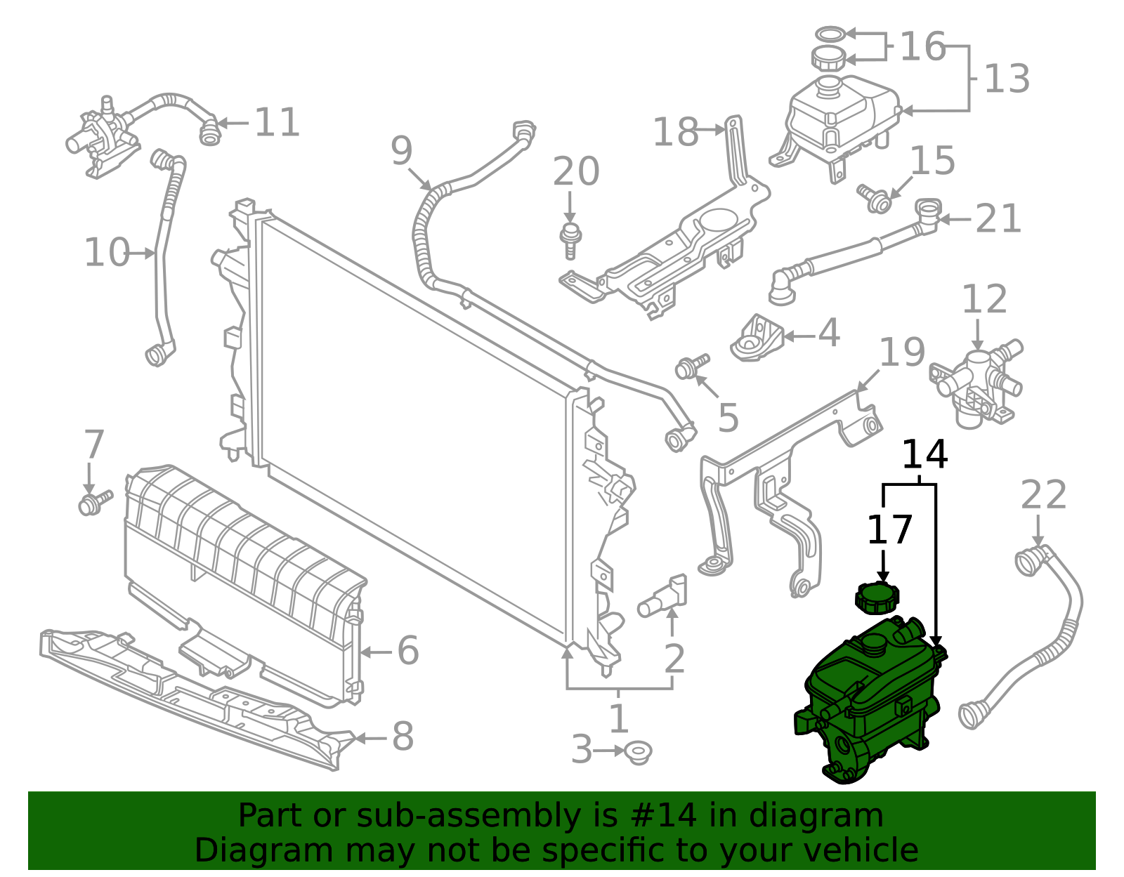 25430-CV200 - High-Quality Reservoir Tank for 2023-2025 Hyundai ...