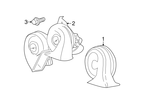 Horn for 1999 Ford Ranger | Search Ford Parts