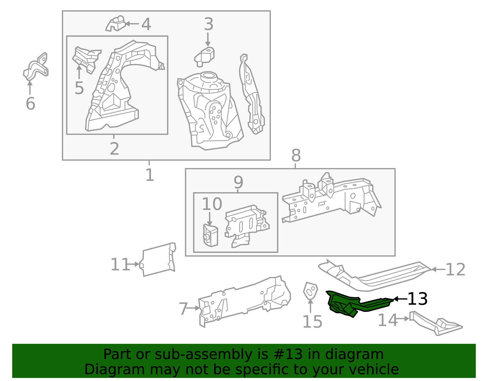 Genuine Official Toyota Floor Side Rail Reinforcement part# 57107-52030 ...
