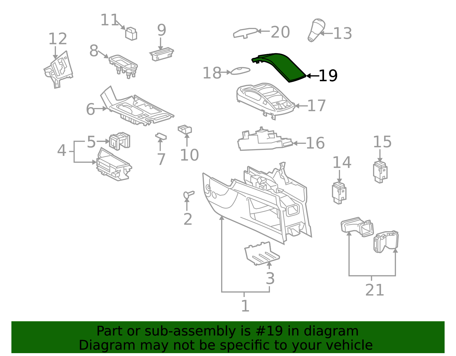 58905-0E070-C5 - High-Quality Console Lid for 2014-2015 Lexus ...