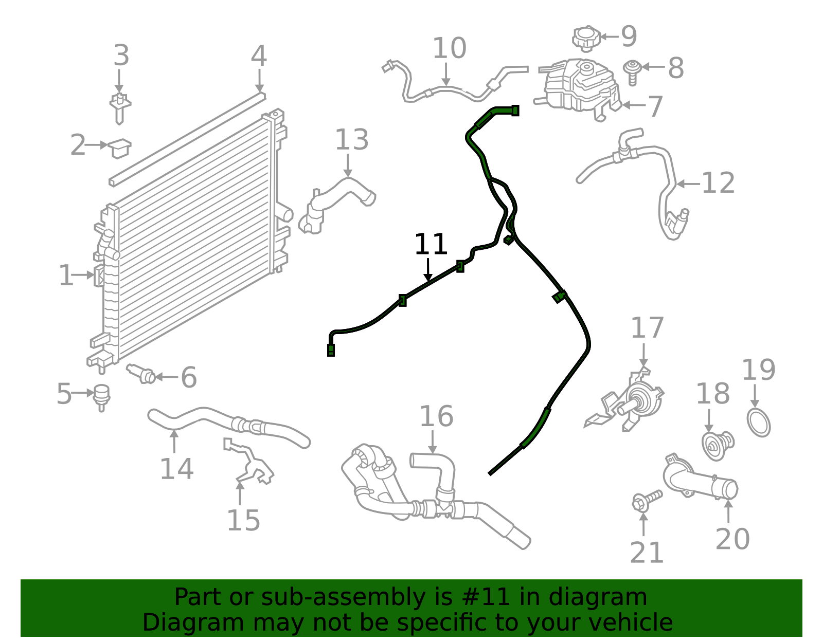 2019-2024 Ford Edge Overflow Hose K2GZ-8063-G | OEM Parts Online