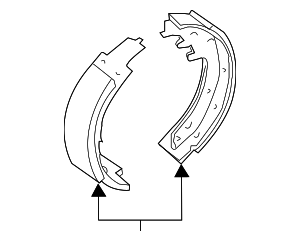 2007-2019 Nissan Park Brake Shoes 44060-CY025 | Melloy Nissan Parts