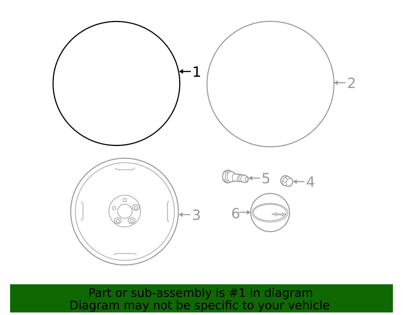 2022 Subaru Ascent Disc Wheel 20 28111XC07A | Subaru Parts Store
