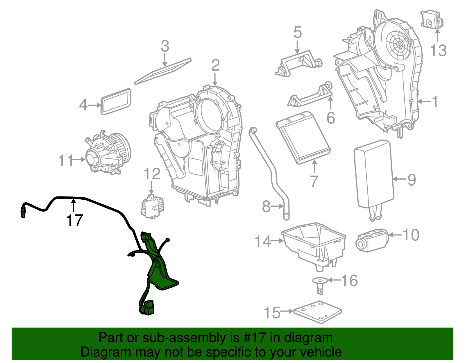 2015-2020 GM HVAC System Wiring Harness 23234246 | Capital Chevy Parts
