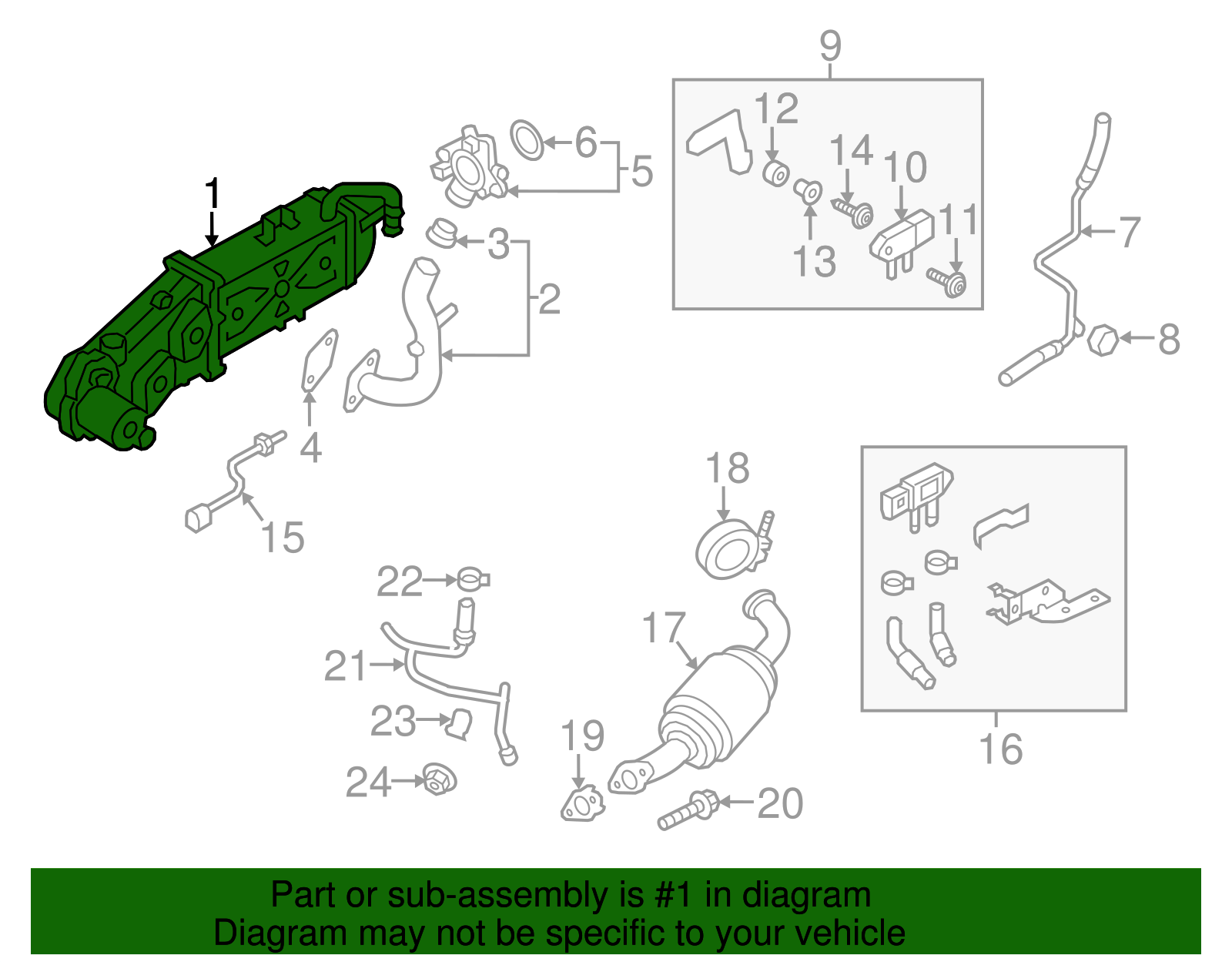 03L-131-512-DR - High-Quality Exhaust Gas Recirculation (EGR) Cooler ...