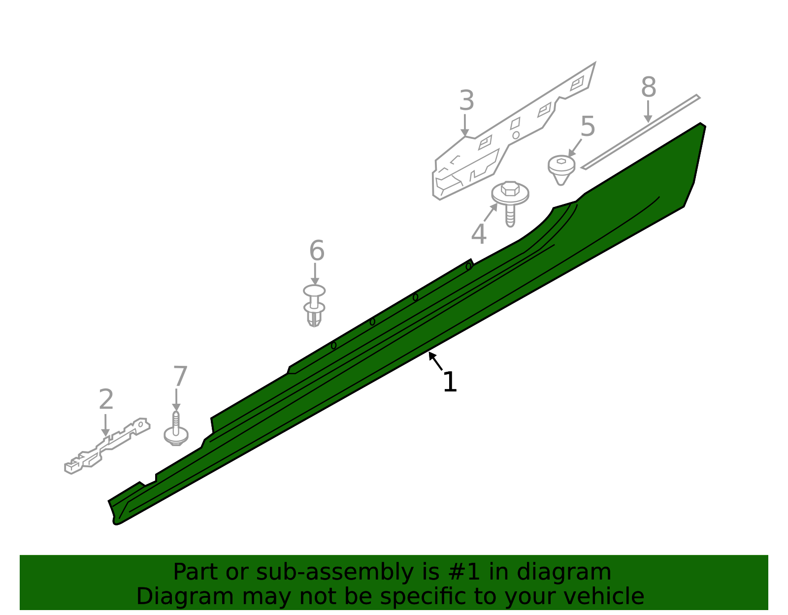 51778078760 - 2019-2025 BMW Rocker Molding (51-77-8-078-760) | BMW of ...