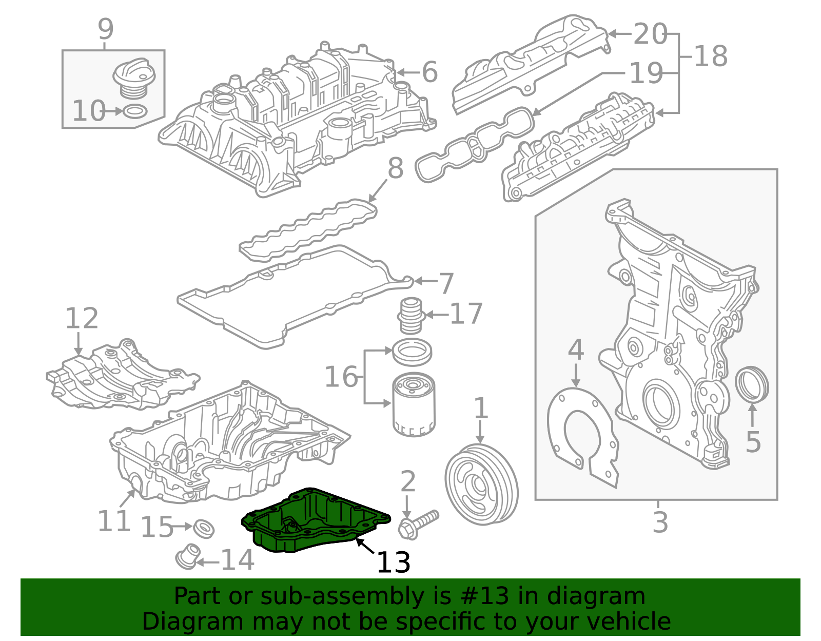 2018-2026 GM Oil Pan 12650637 GM | GMPartsDirect.com