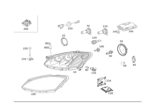 221-820-01-56 - Fog Lamp 1954-2013 Mercedes-Benz | Mercedes-Benz USA Parts